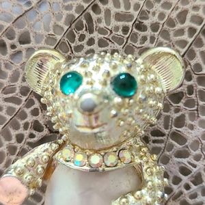 Vintage | Jewelry | Vintage Flexible Teddy Bear Pin | Poshmark